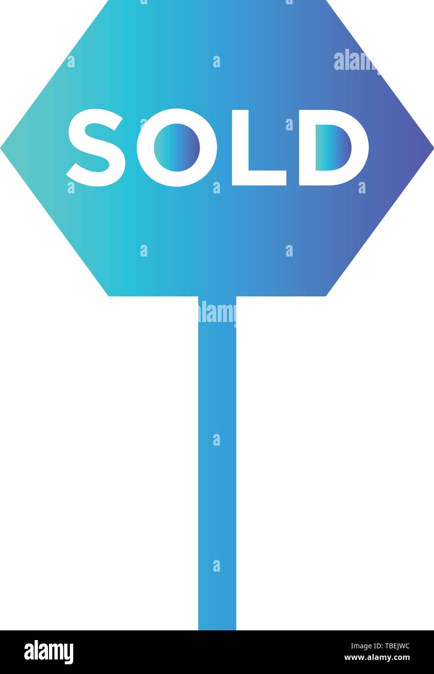 Sold sign estate agent Stock Vector Images - Alamy