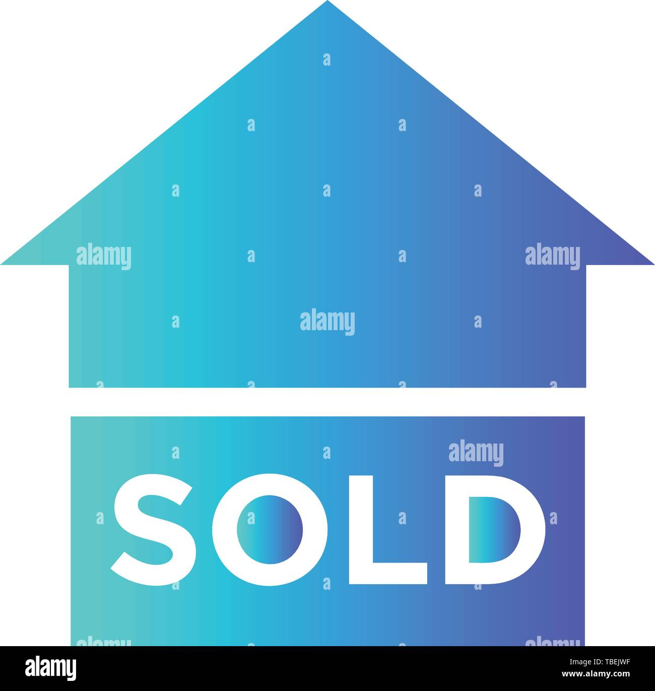 House sold sign icon - Sold sign vector Stock Vector Image & Art - Alamy