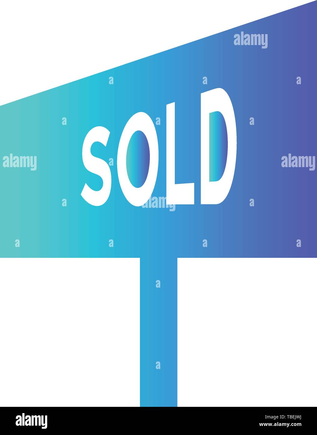Sold sign estate agent Stock Vector Images - Alamy