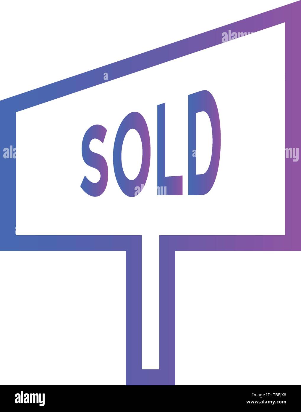 Sold sign icon vector Stock Vector Image & Art - Alamy