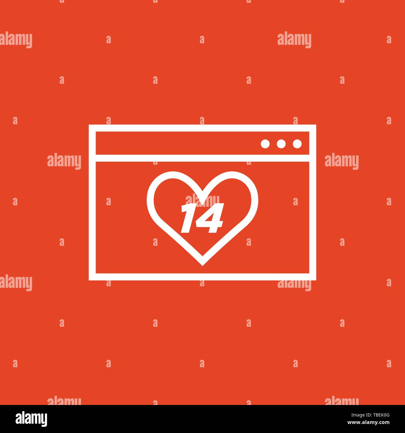 14th of february vector vectors hi-res stock photography and images - Alamy