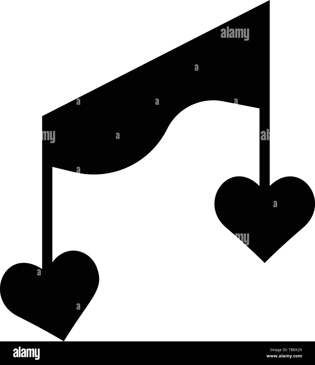 Music love icon vector Stock Vector Image & Art - Alamy