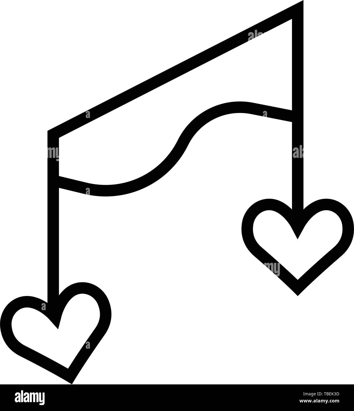 Music love icon vector Stock Vector Image & Art - Alamy
