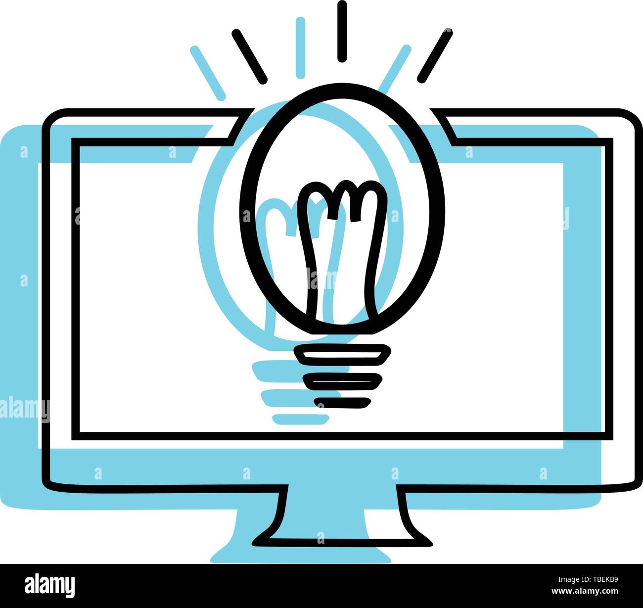 Digital ideas linear fill icon vector Stock Vector Image & Art - Alamy