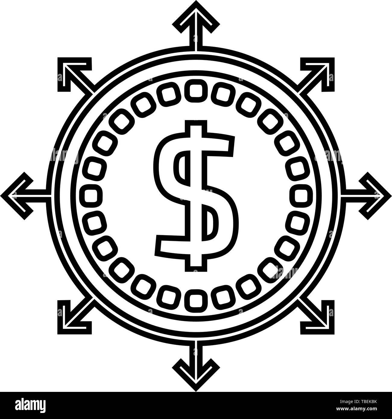 Return icon black line Stock Vector Images - Alamy
