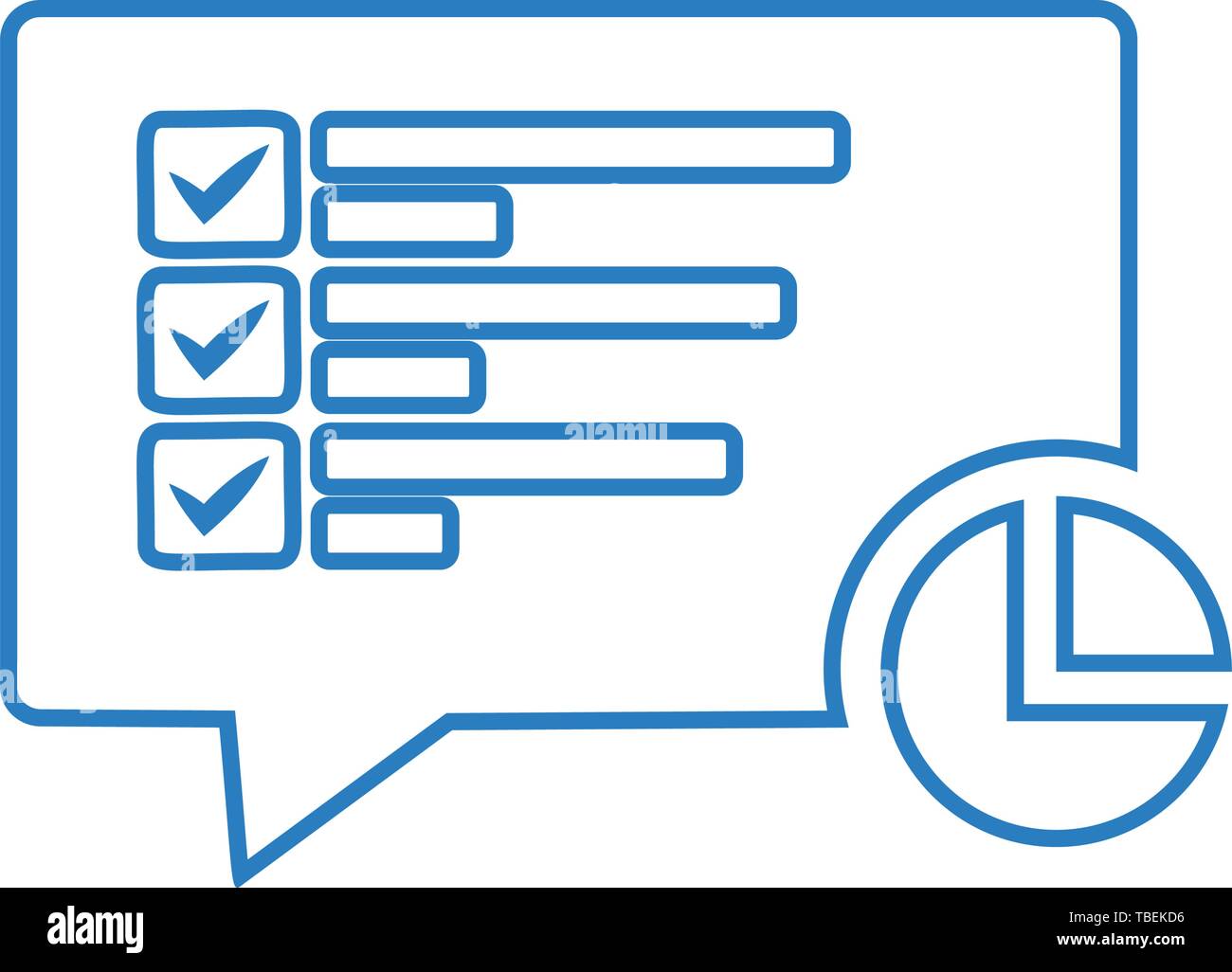 Business strategy document line art icon vector - blue Stock Vector ...