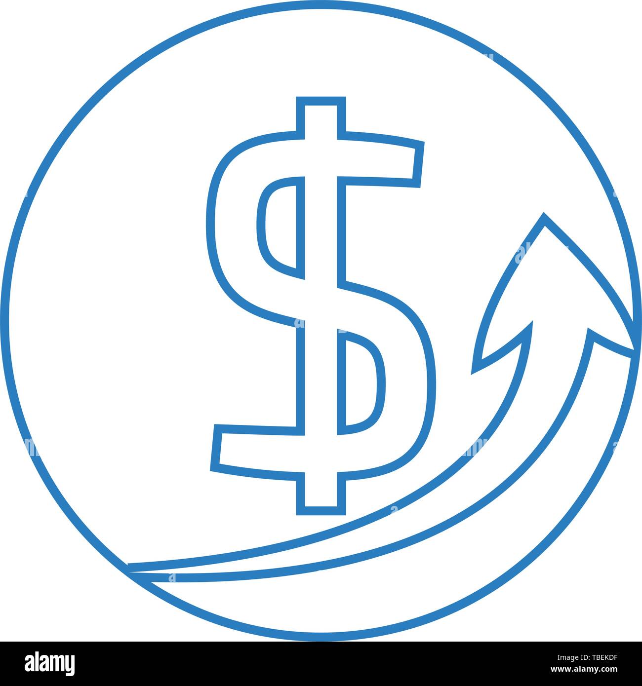 Blue Dollar Signs Clip Art