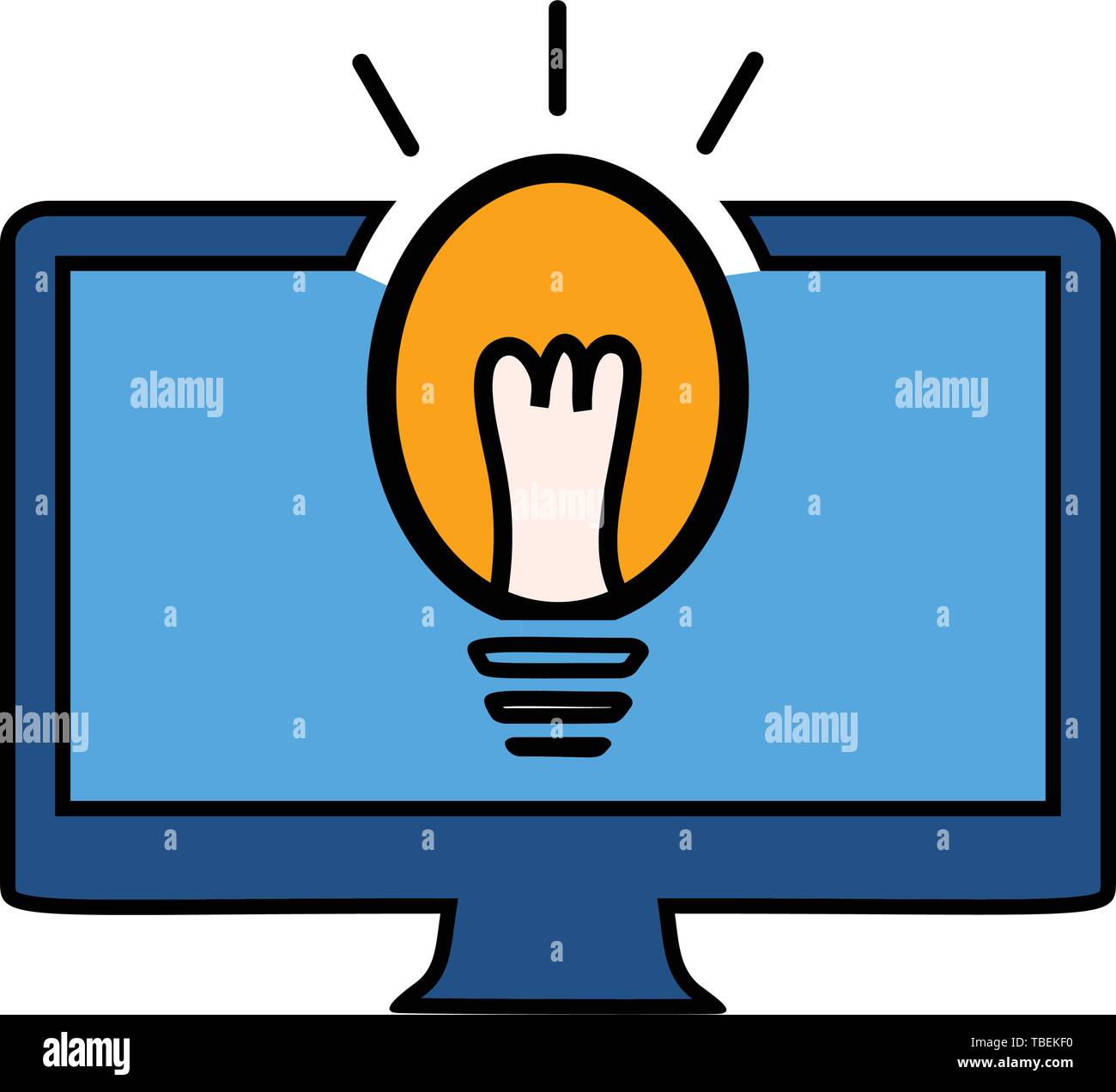 Digital ideas linear fill icon vector Stock Vector Image & Art - Alamy