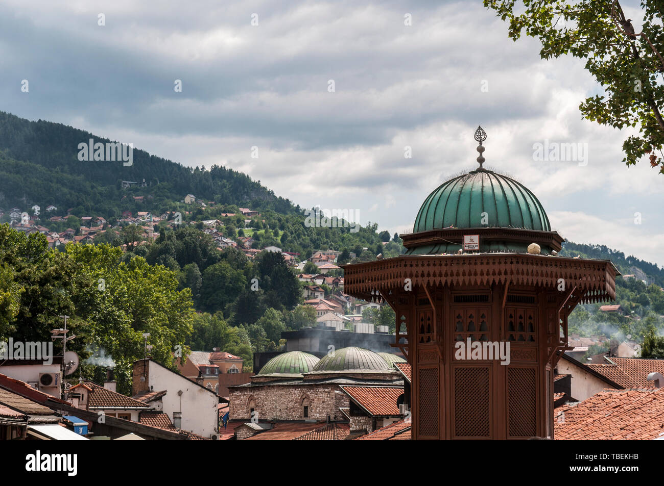 Bosnia and Herzegovina: Bascarsija square, old bazaar, historical and ...