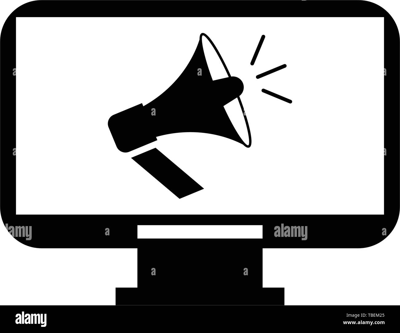 Digital marketing icon vector - Black Stock Vector Image & Art - Alamy