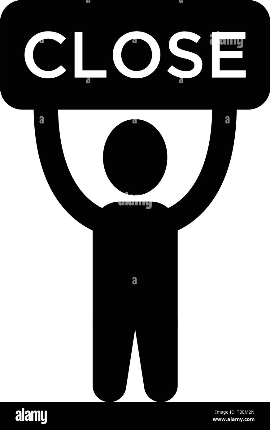 Close Icon Vector Illustration - Black Stock Vector Image & Art - Alamy