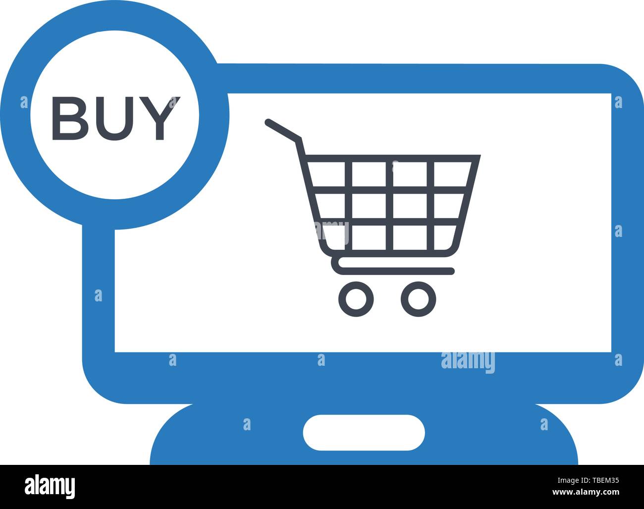 Online commerce symbol cart Stock Vector Images - Alamy