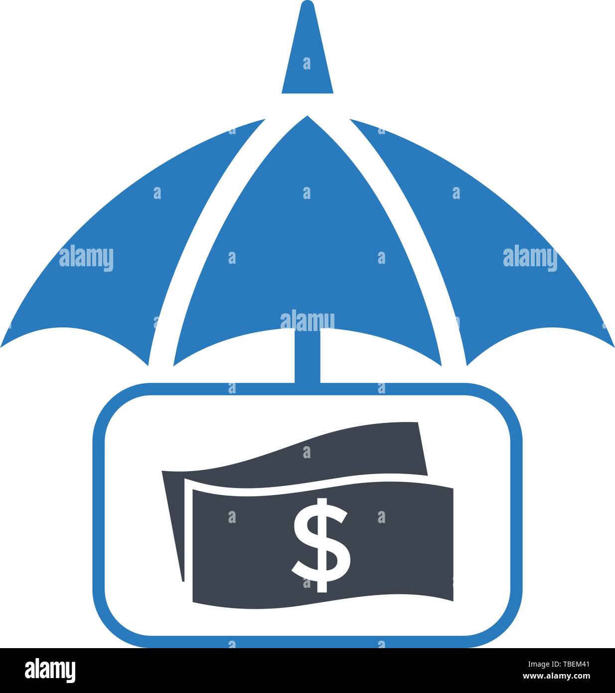 Safe money icon blue Stock Vector Images - Alamy