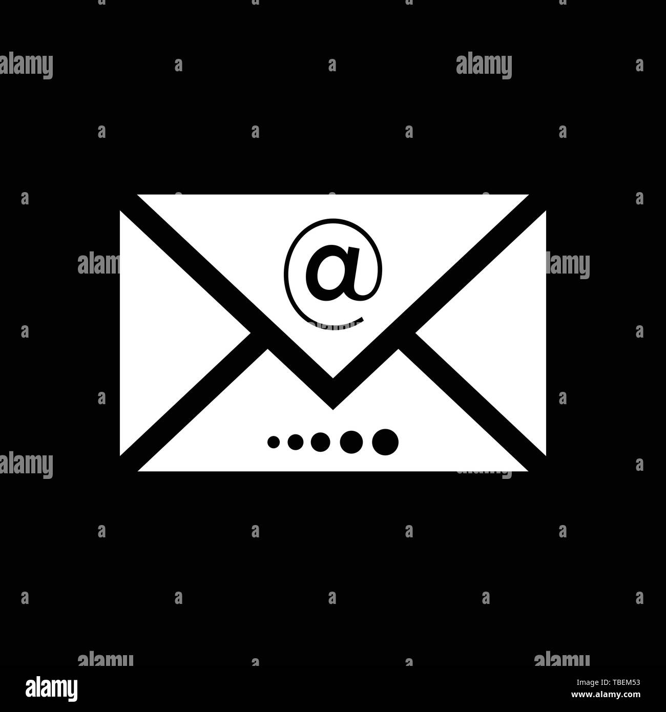 Send mail message or forward mail line art icon - White Stock Vector Image & Art - Alamy