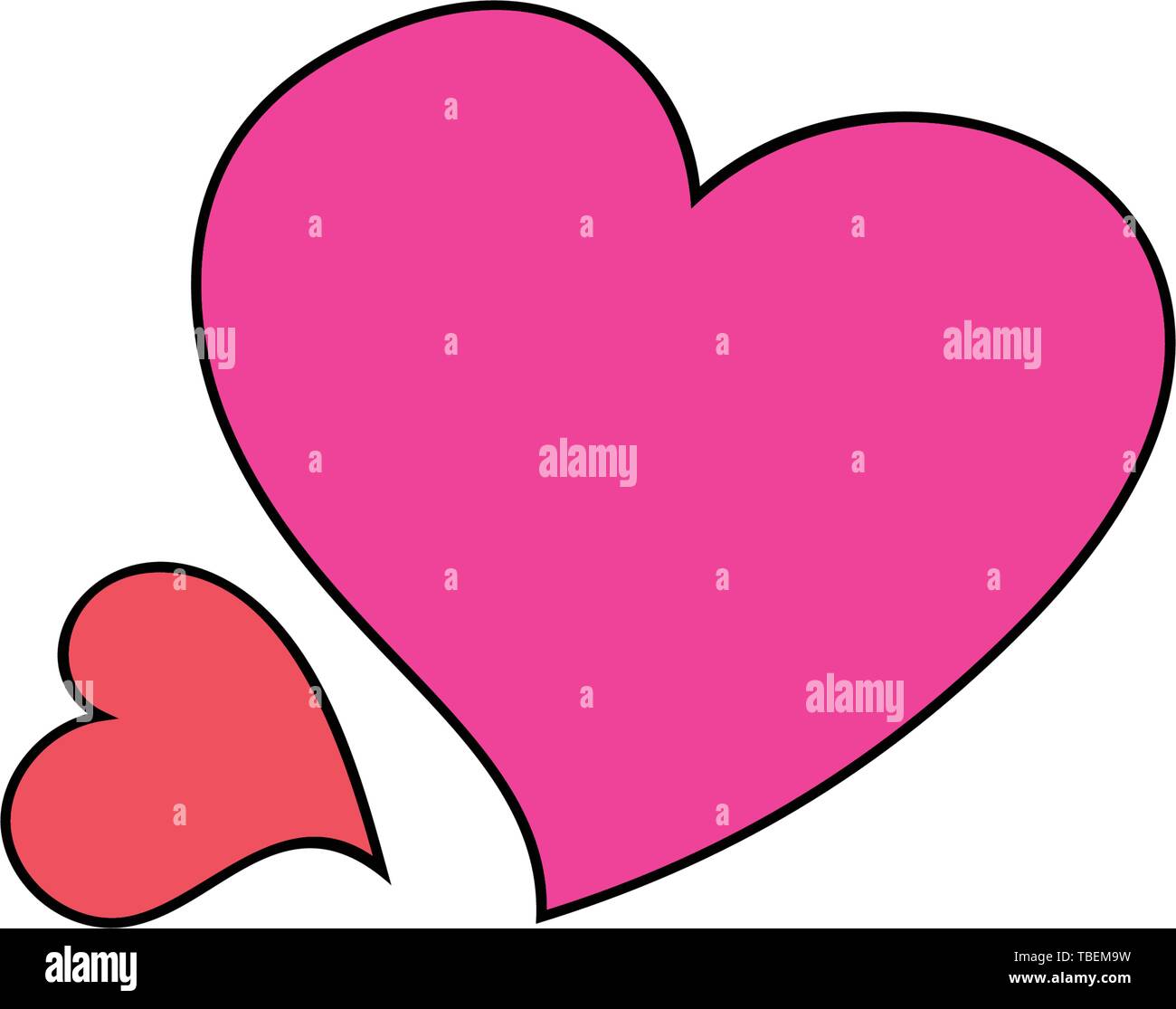 Love icon vector heart Stock Vector Images - Alamy