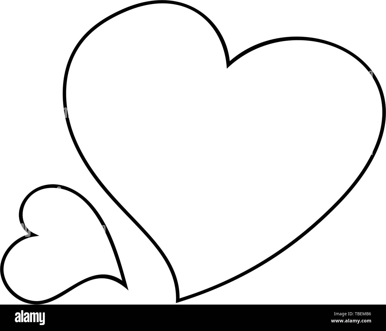 Love icon vector heart Stock Vector Images - Alamy