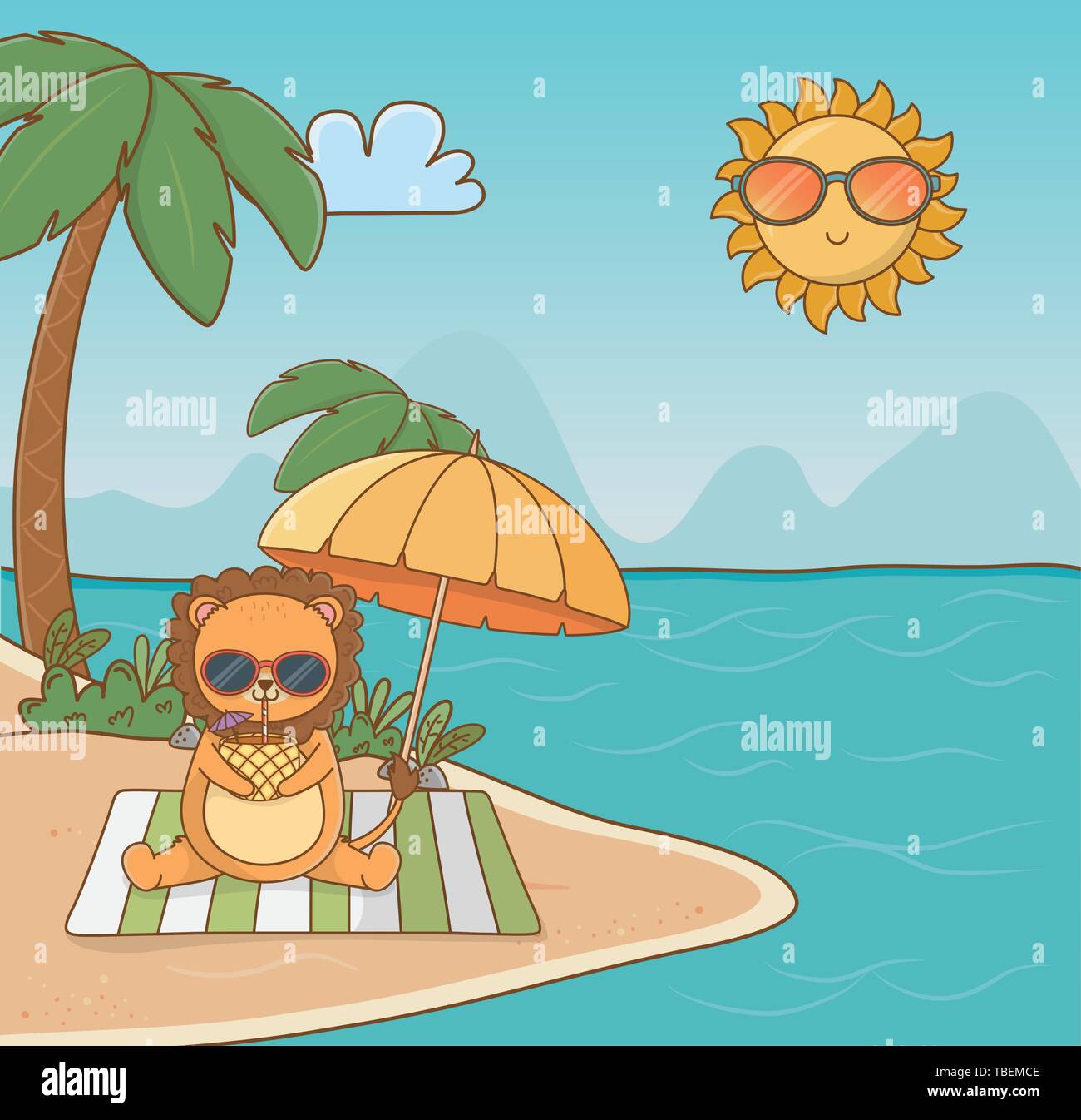 Tropical Vacation Clip Art
