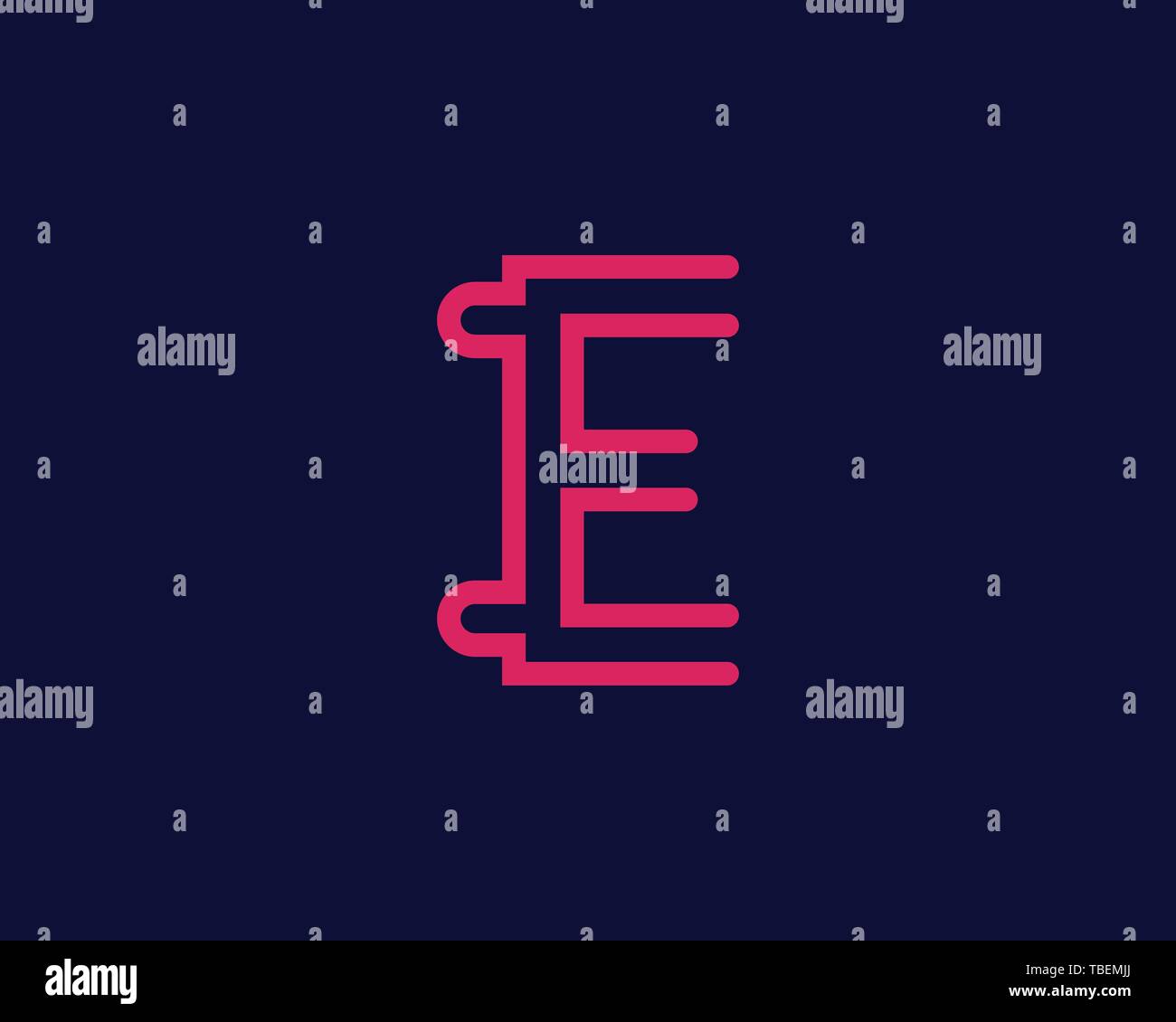 Exclusive e logo Stock Vector Images - Alamy