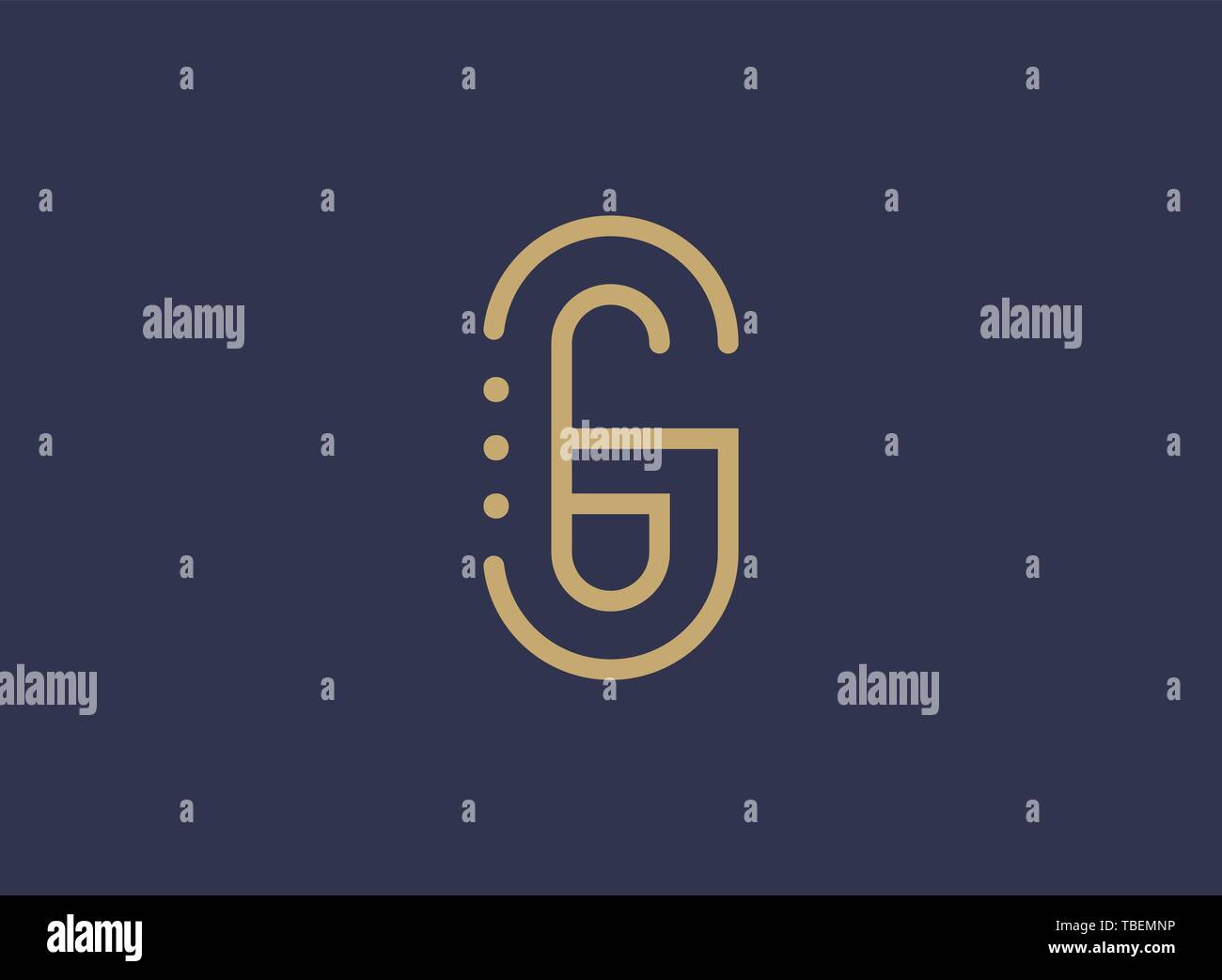 Luxury letter G logo. Elegant identity design Stock Vector Image & Art ...