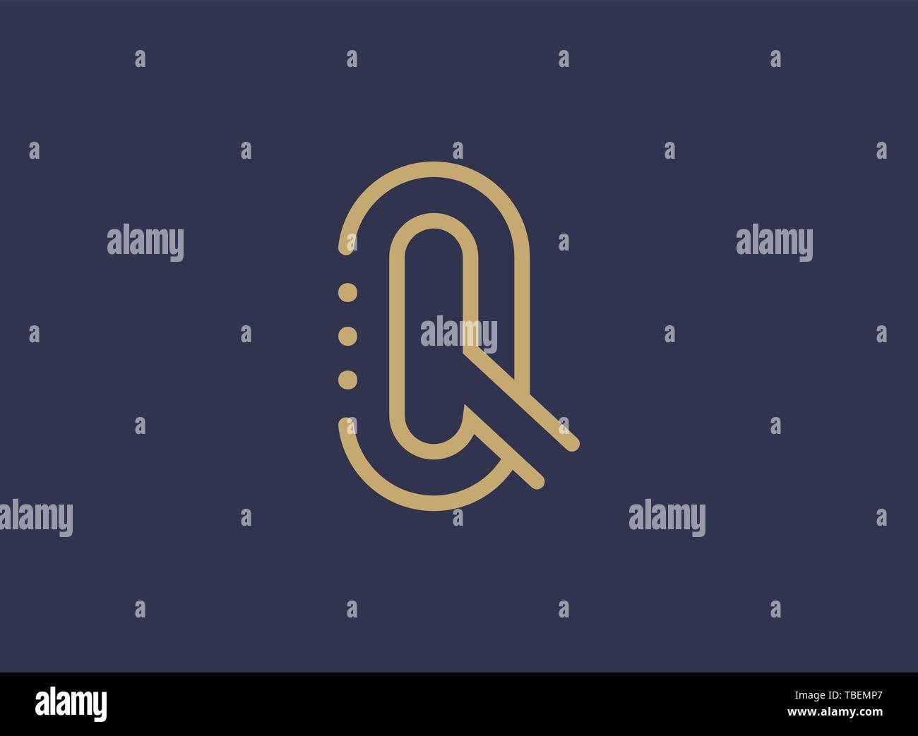 Luxury letter Q logo. Elegant identity design Stock Vector Image & Art ...