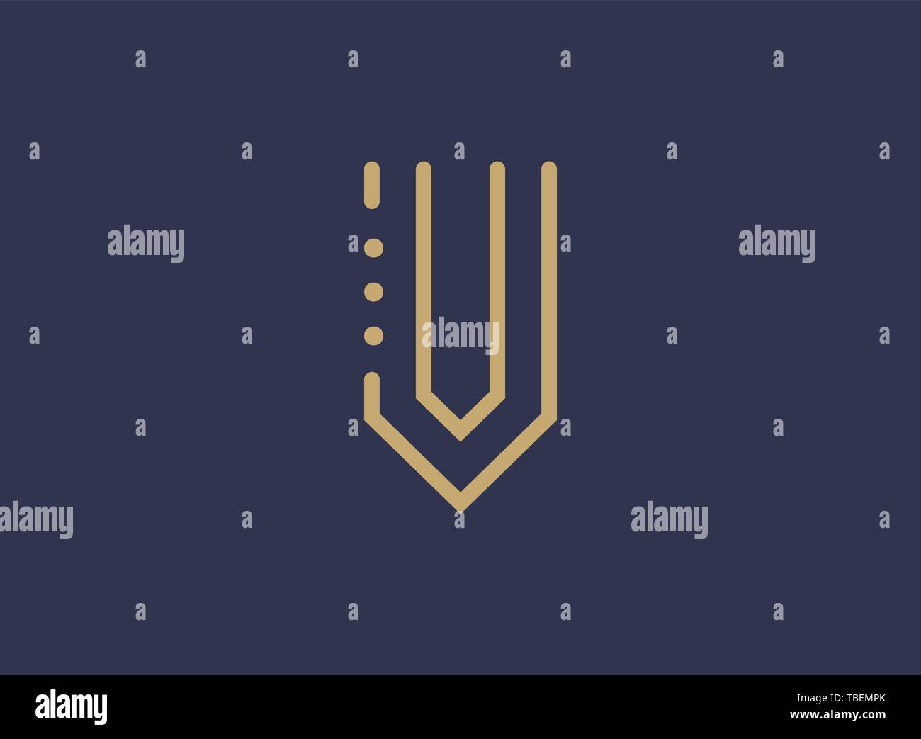 Luxury letter V logo. Elegant identity design Stock Vector Image & Art ...