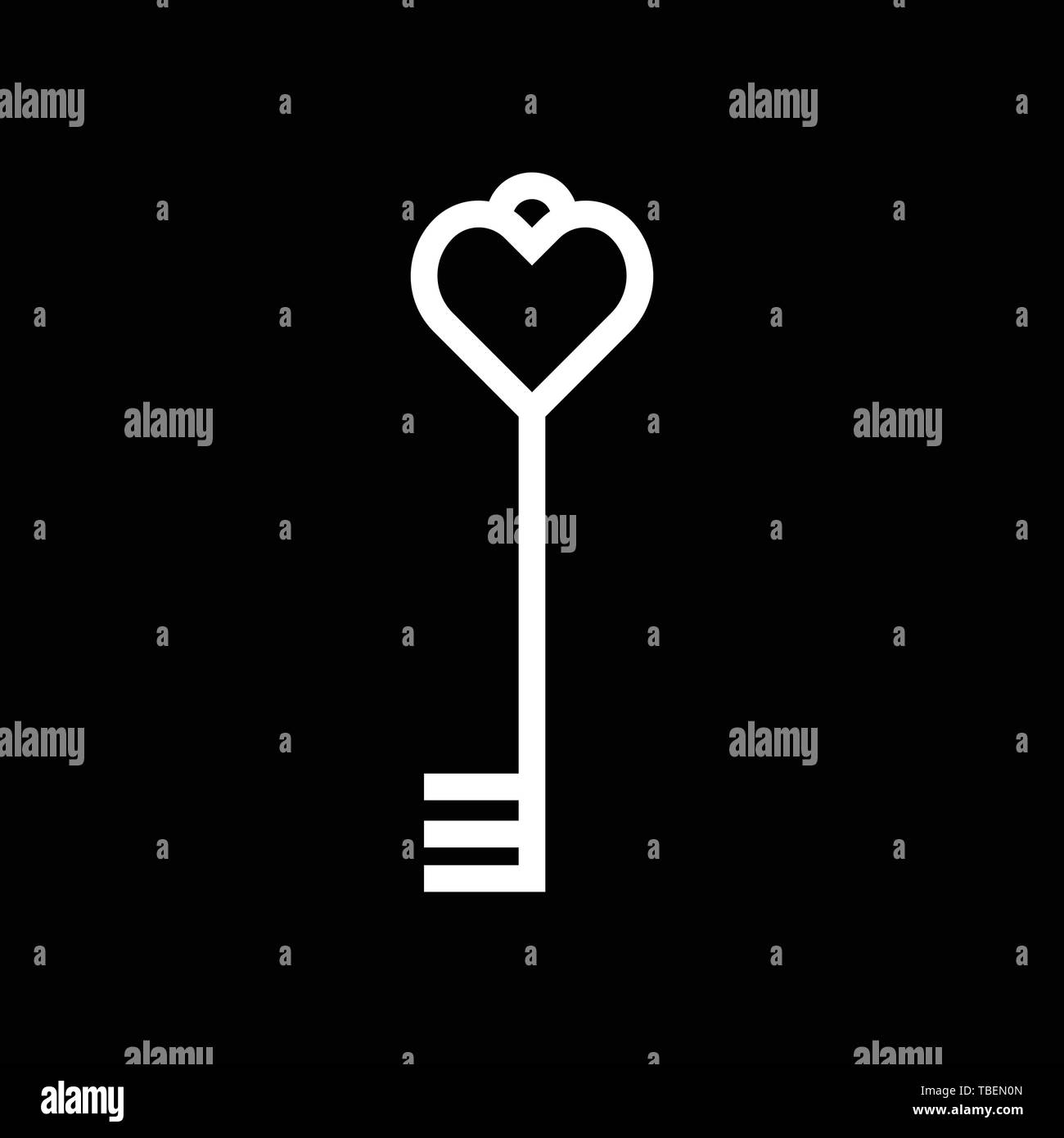 Keys icon, safe and protection sign - Vector white Stock Vector Image ...