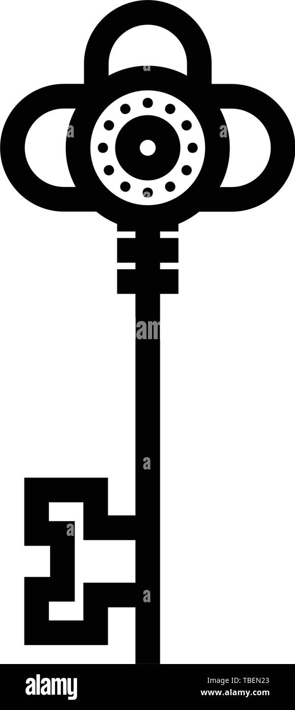 Keys icon, safe and protection sign - Vector black Stock Vector Image ...