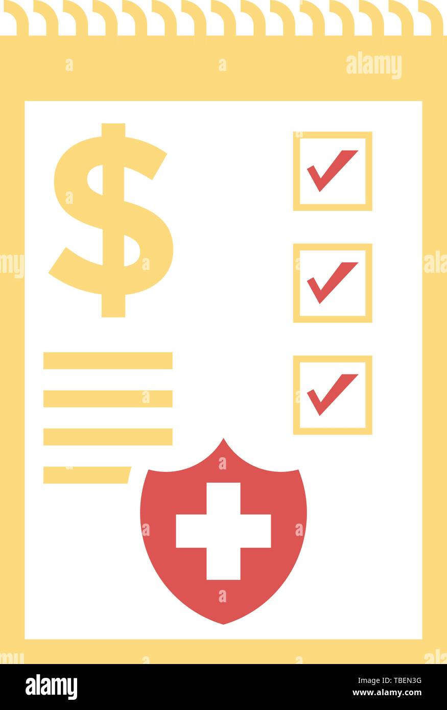 Clipboard with checklist icon - illustration of the clipboard with ...
