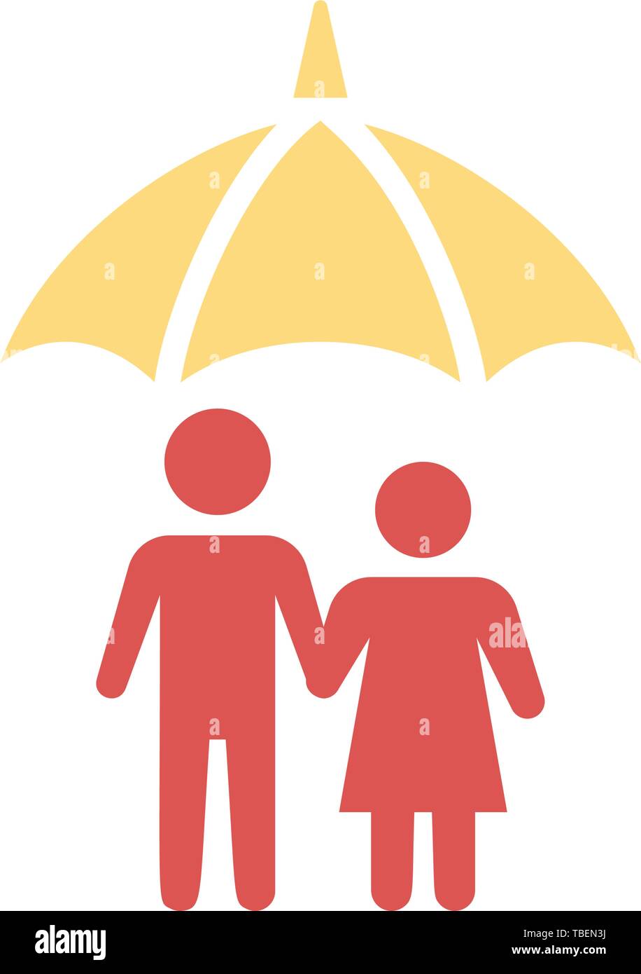Family umbrella insurance Stock Vector Images - Alamy