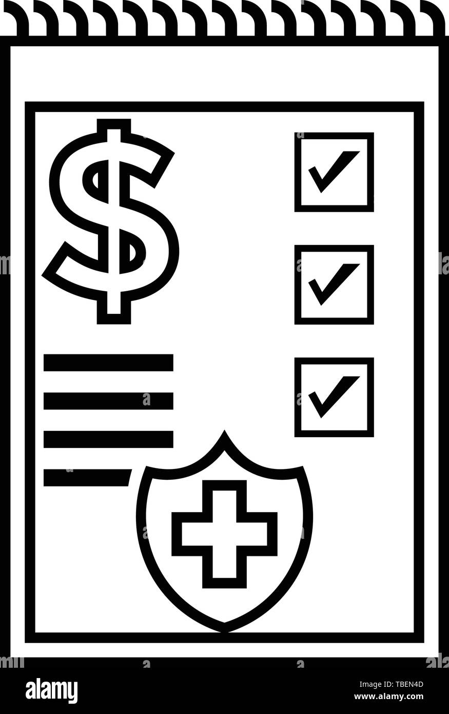 Safety checklist symbol Black and White Stock Photos & Images - Alamy