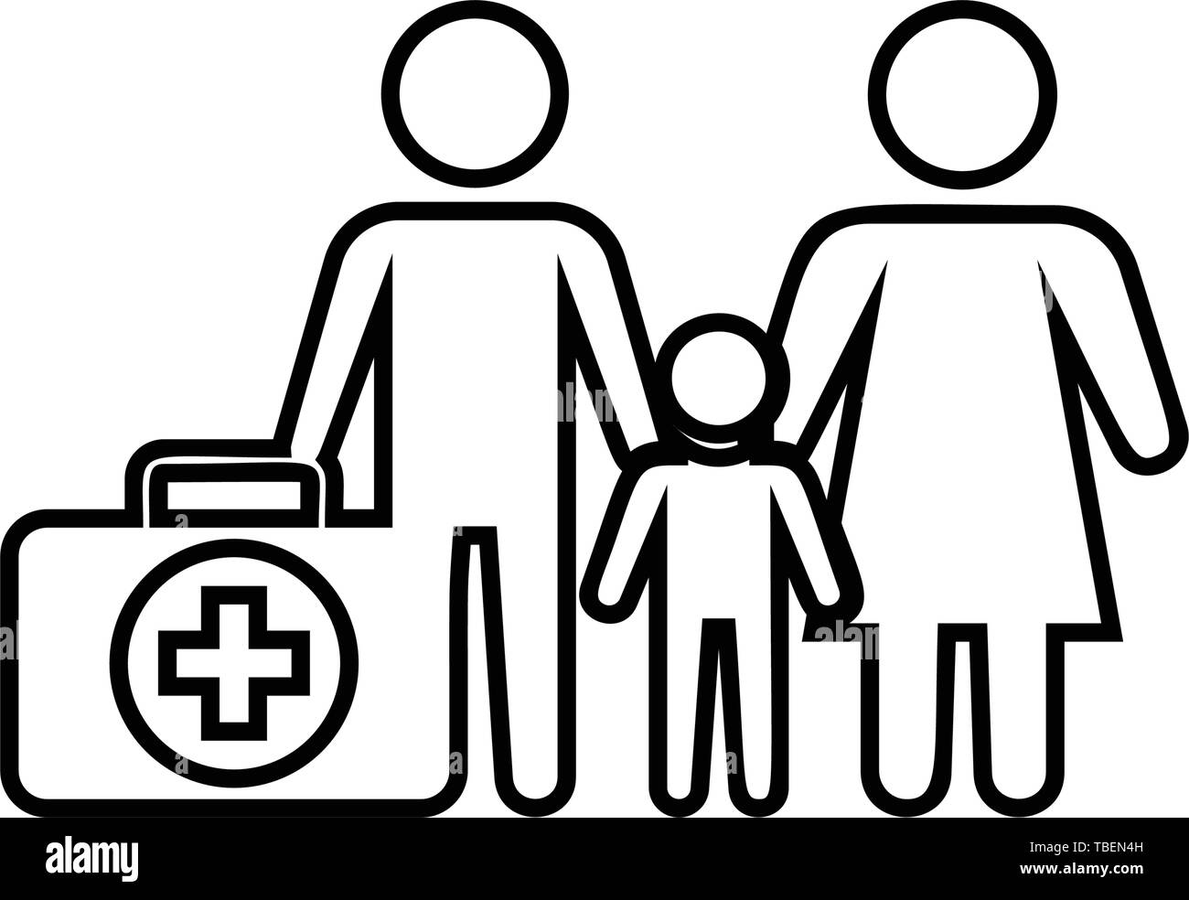 Medical health life protection icon - health safety icon - vector Stock ...