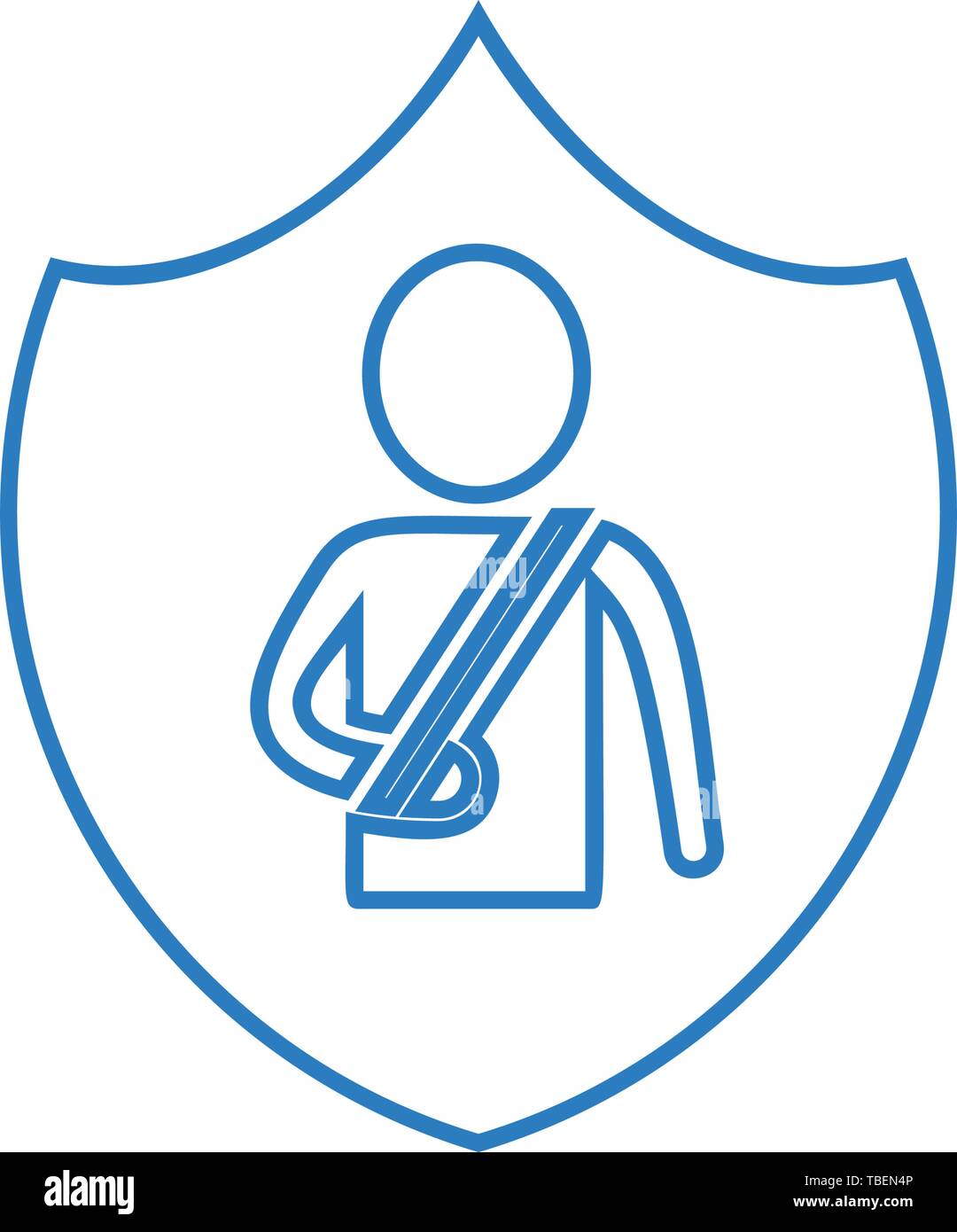 Bone fracture Health protection - vector Stock Vector Image & Art - Alamy