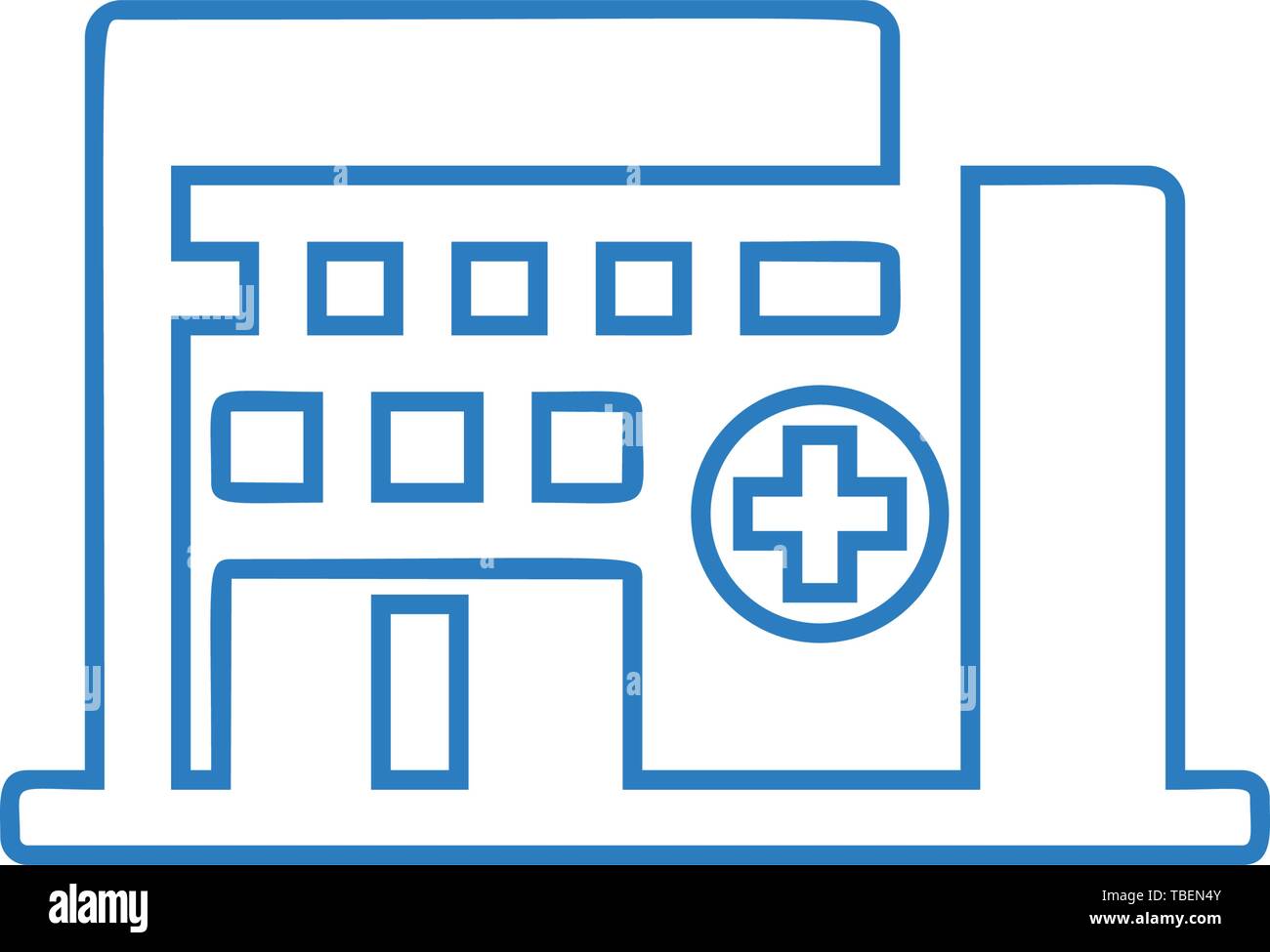 Hospital building icon - vector Stock Vector Image & Art - Alamy