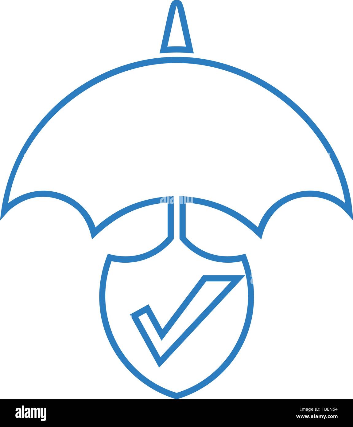 Protection symbol icon vector Stock Vector Image & Art - Alamy