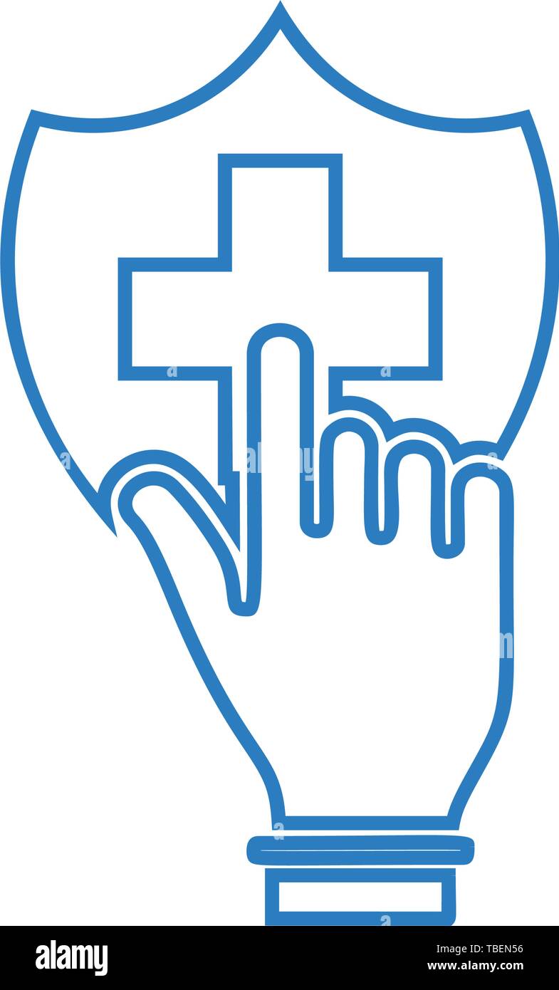 Touch Medical Sign Icon - Vector Stock Vector Image & Art - Alamy