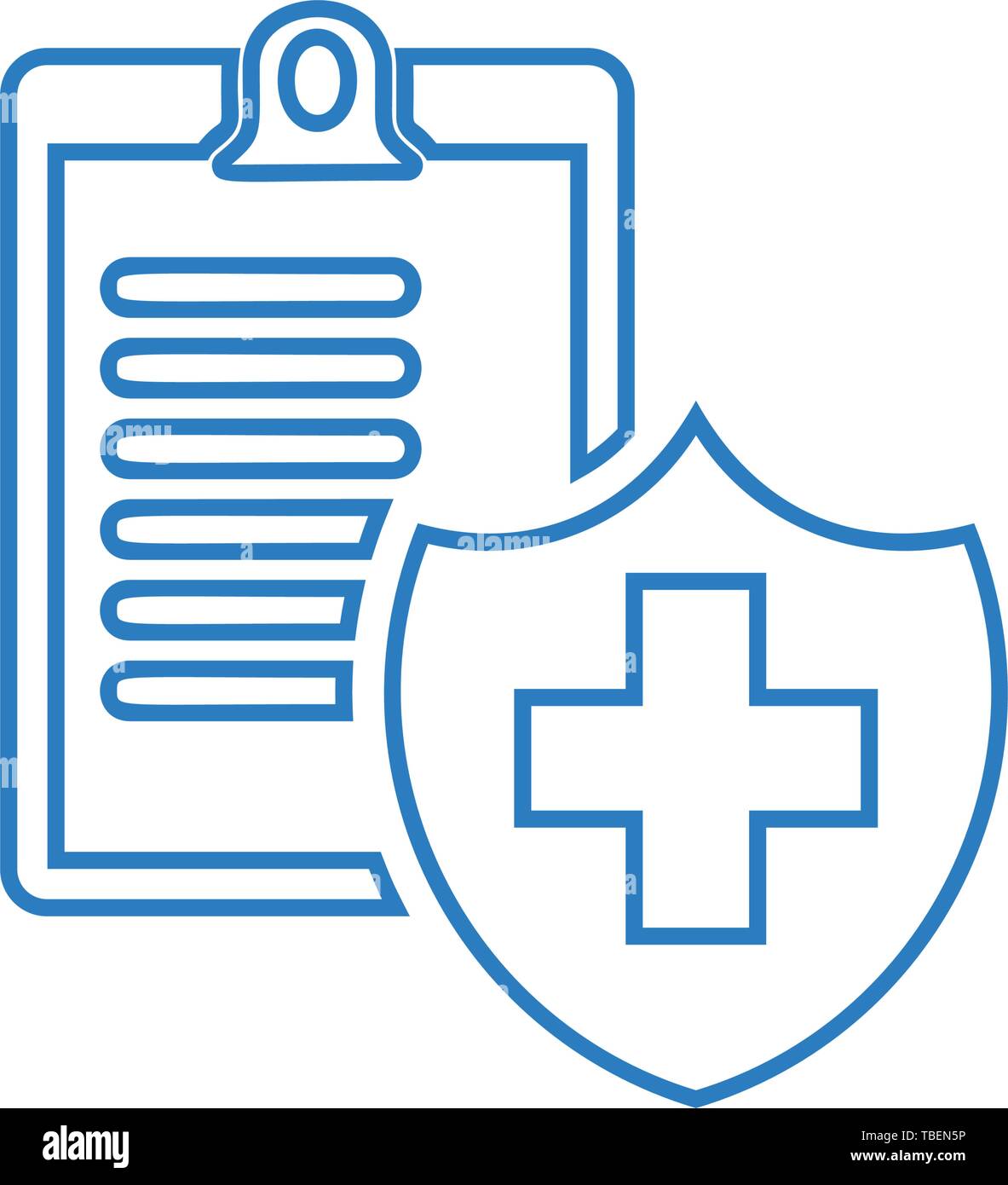 Health protection form - Medical Document Sign Stock Vector Image & Art ...