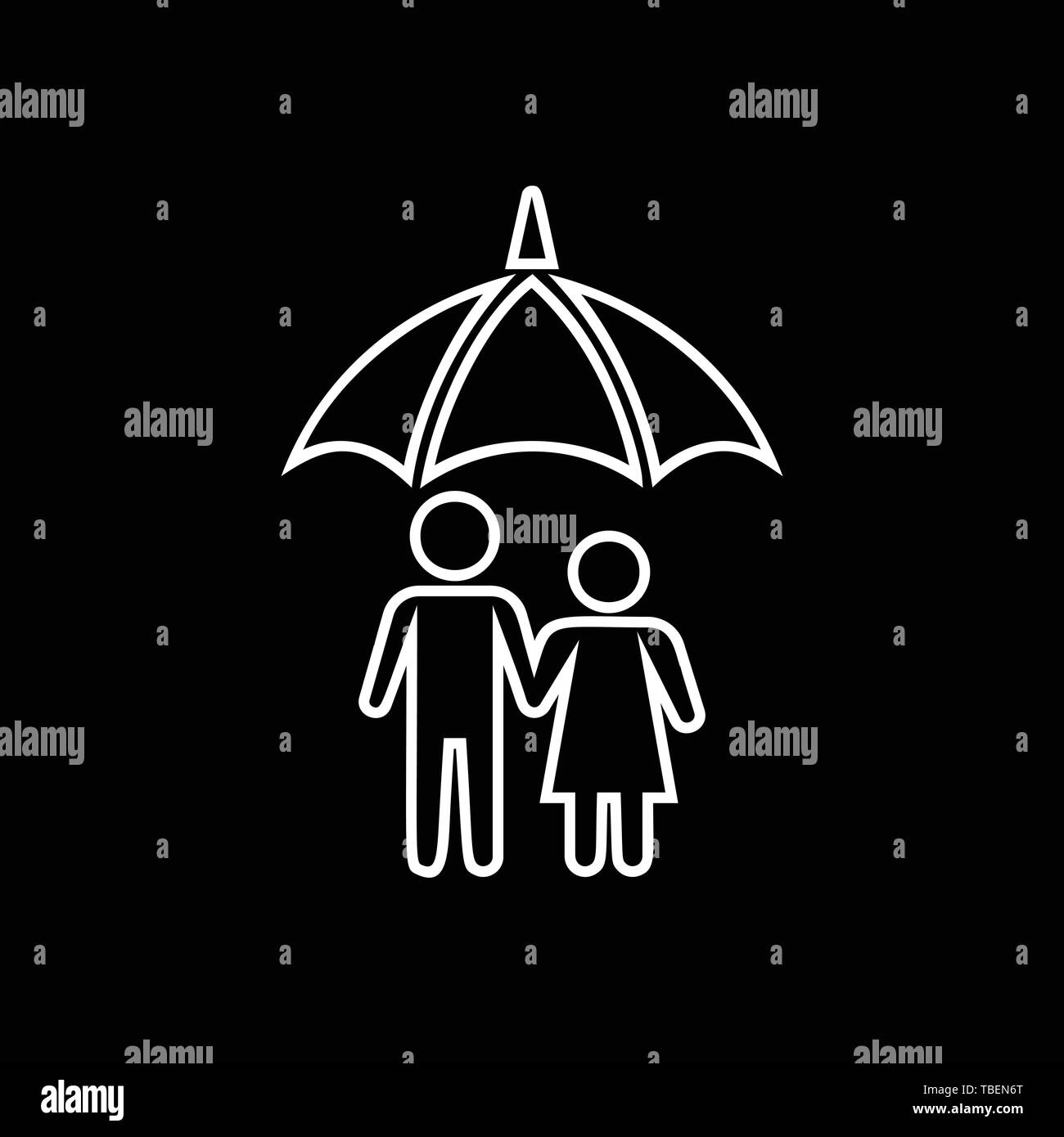 Vector family insurance Icon - vector Stock Vector Image & Art - Alamy