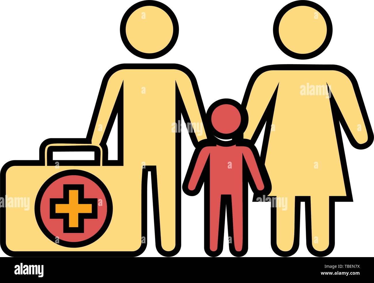 Medical health life protection icon - health safety icon - vector Stock ...