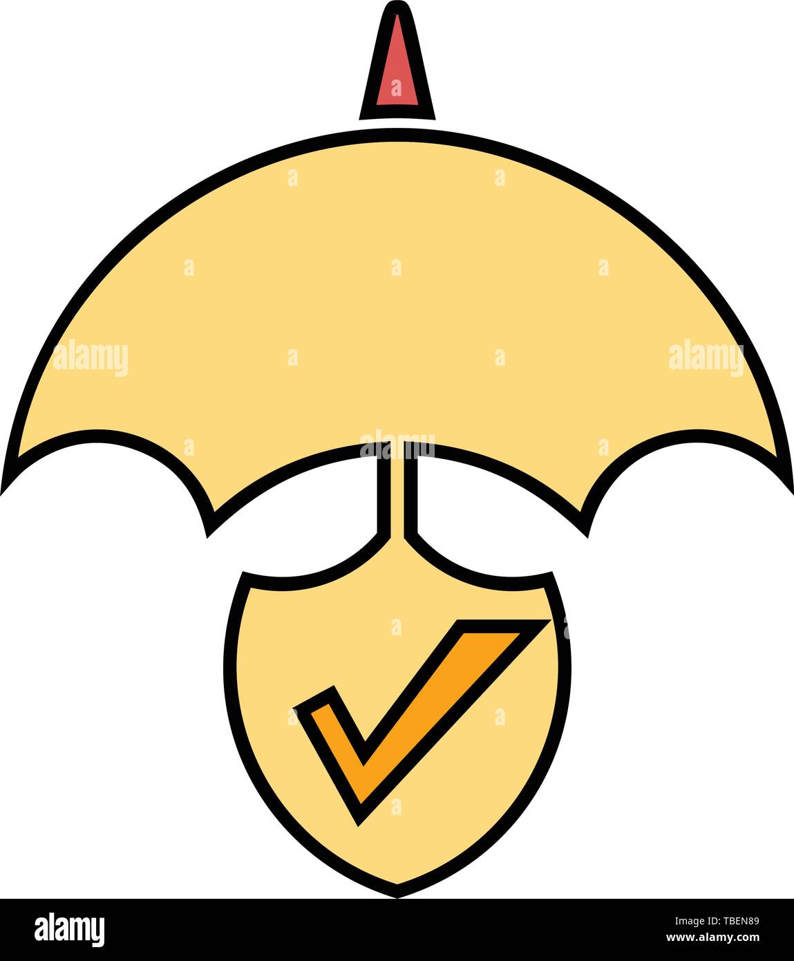 Protection symbol icon vector Stock Vector Image & Art - Alamy