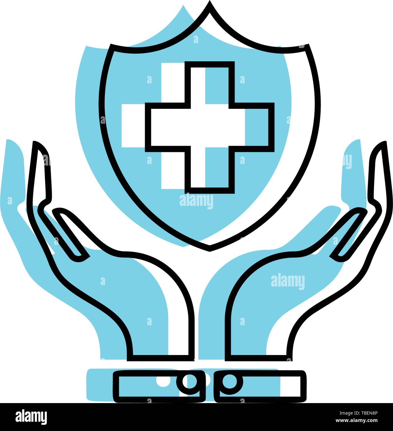 Medical health life insurance icon - vector Stock Vector Image & Art ...
