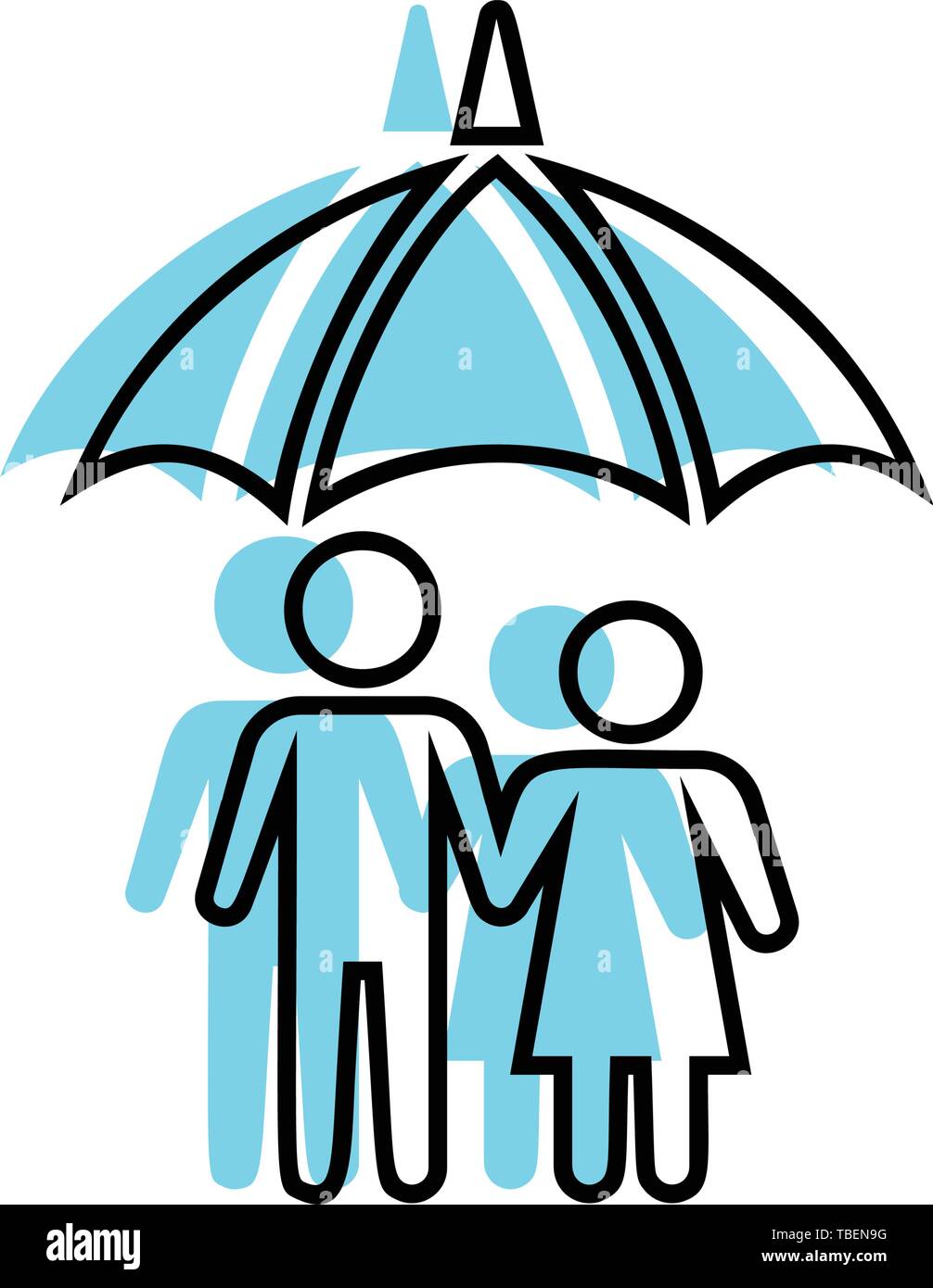 Vector family safety Icon - vector Stock Vector Image & Art - Alamy