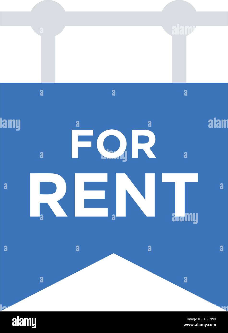 For rent sign - vector flat Stock Vector Image & Art - Alamy