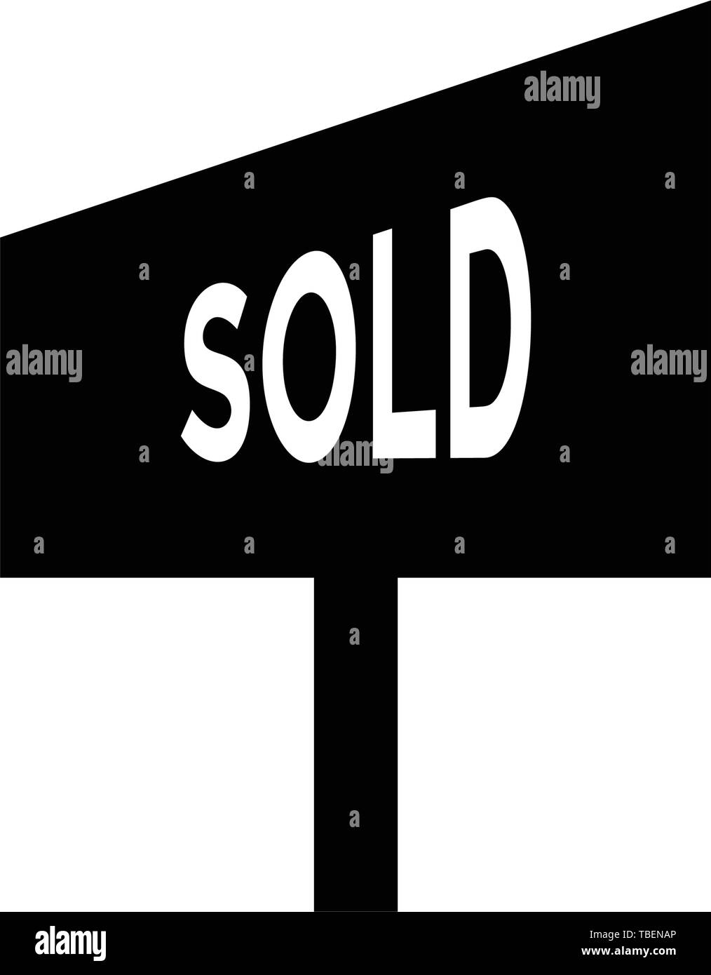 Sold sign icon vector Stock Vector Image & Art - Alamy