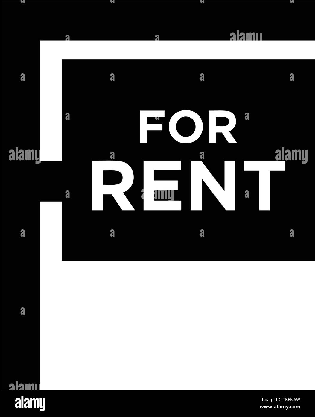 Rent sign icon hi-res stock photography and images - Alamy