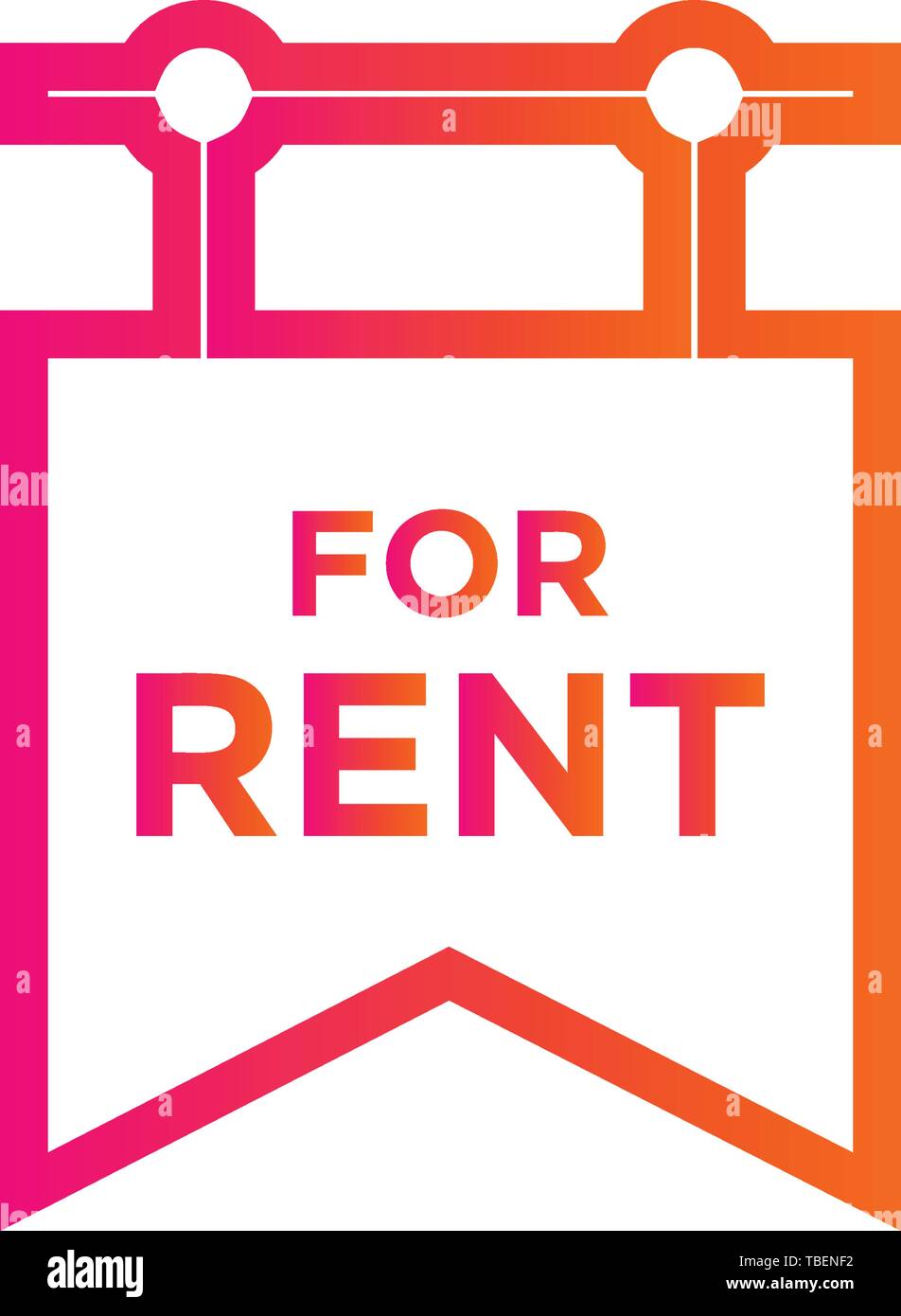 Rent sign - For rent icon vector Stock Vector Image & Art - Alamy