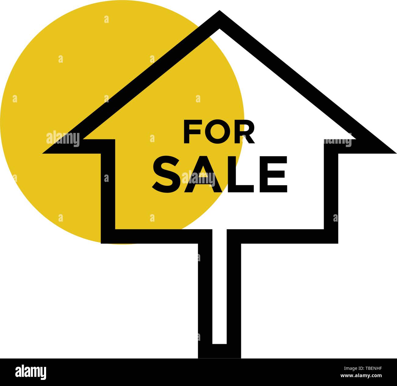For sale sign icon vector Stock Vector Image & Art - Alamy