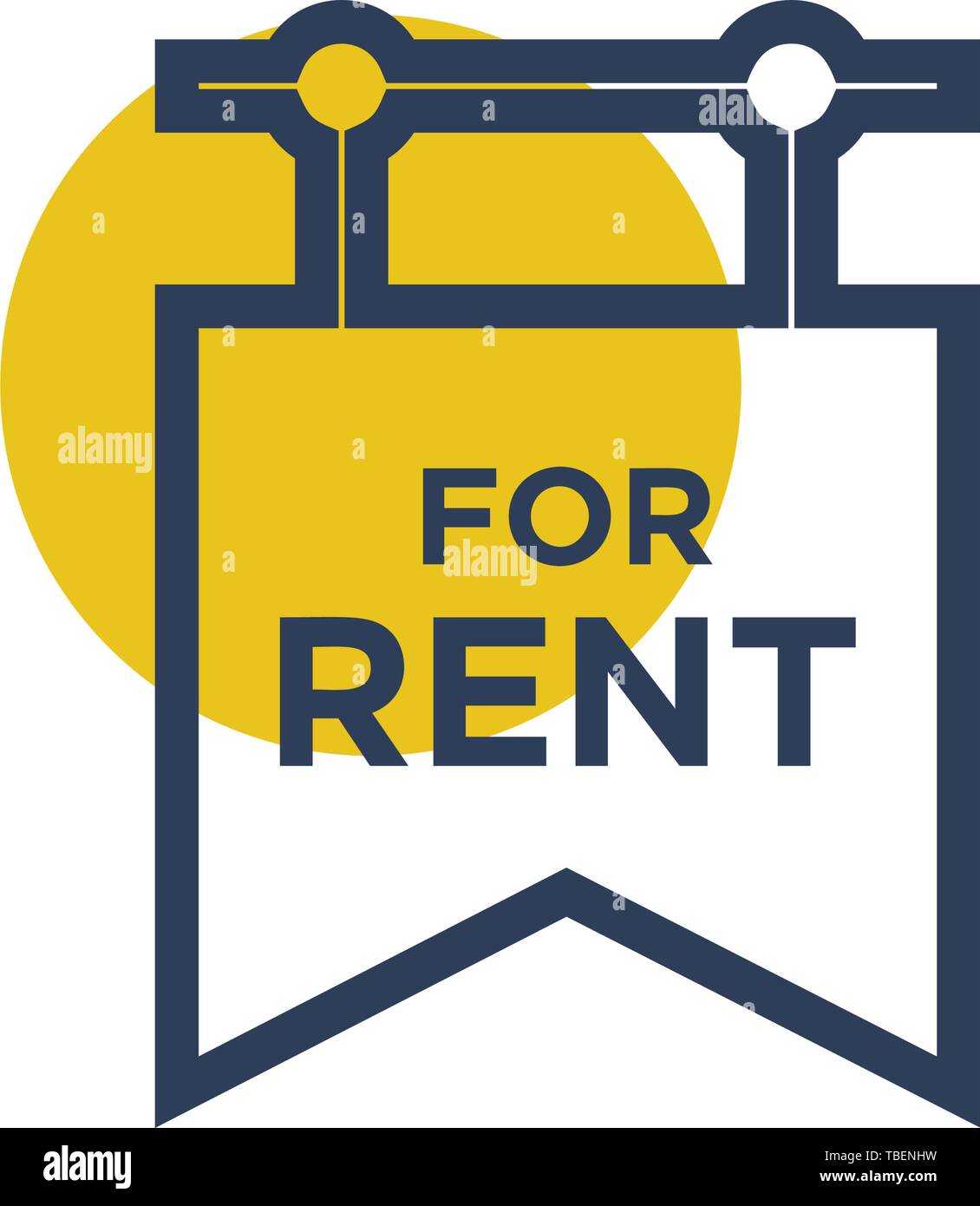 Rent a sign Stock Vector Images - Alamy