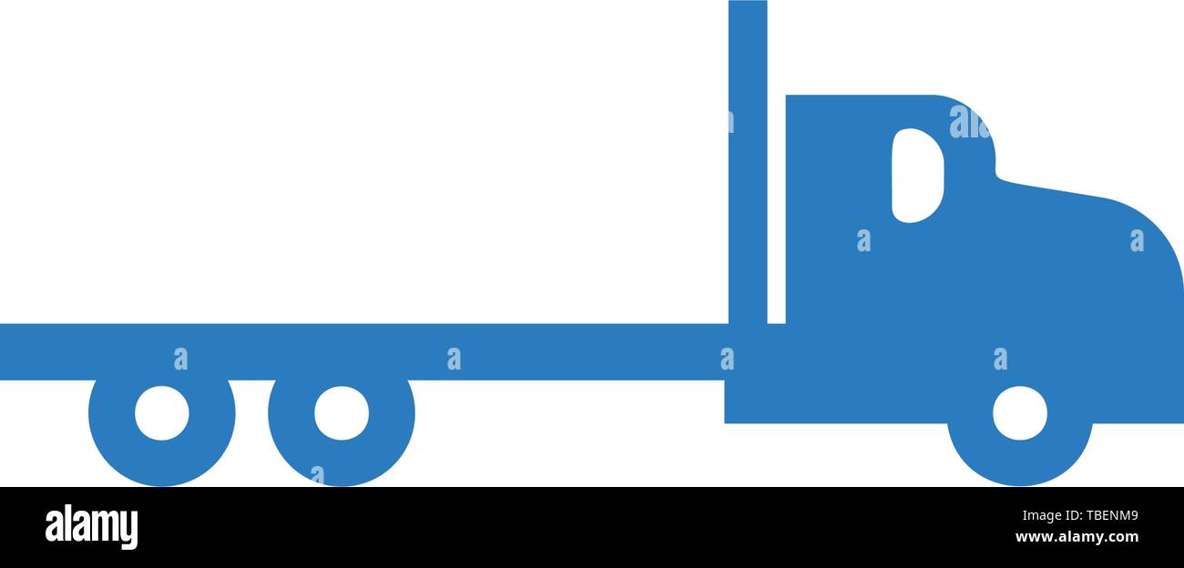 Truck trailer vector icon Stock Vector Image & Art - Alamy