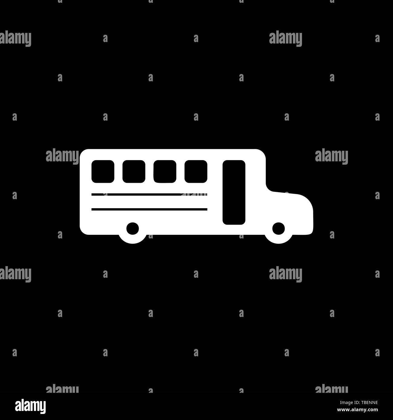 School van car icon - Vector illustration Stock Vector Image & Art - Alamy
