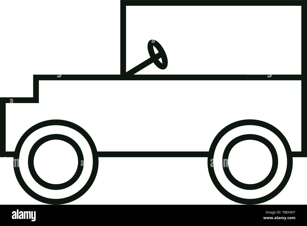 Old model car icon - Vector illustration Stock Vector Image & Art - Alamy